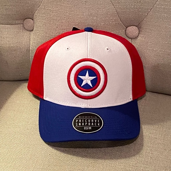 Accessories | New Marvel Captain America Snapback From Bioworld | Poshmark